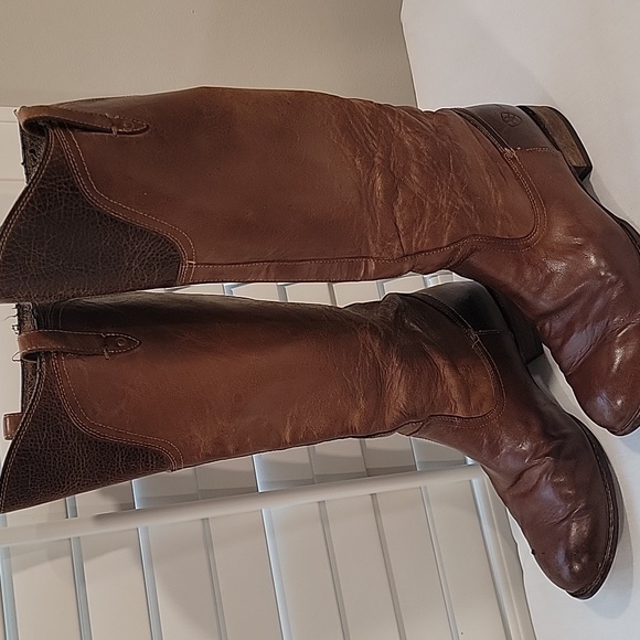 Ariat | Shoes | Ariat Distressed Brown Leather Equestrian Riding Boots ...